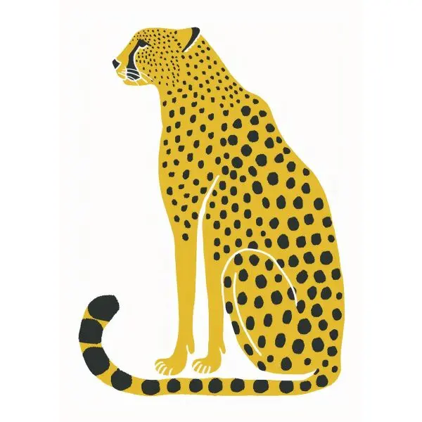 Poster - Gepard Illustration