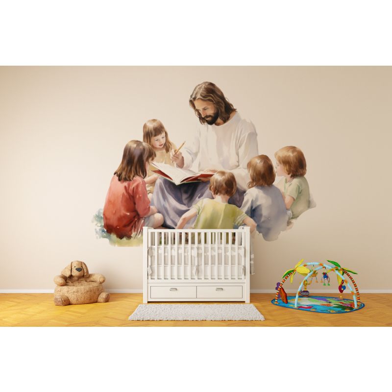 Wandtattoo -Jesus predigen