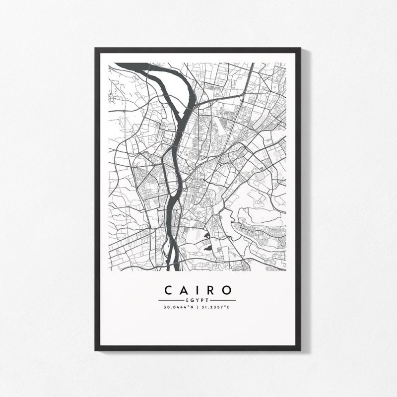 Poster - Karte von Kairo